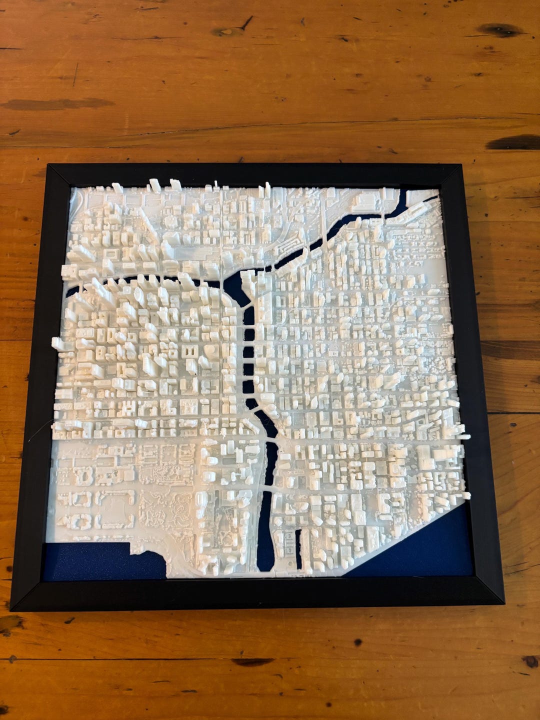 3D Printed Map of Chicago - Etsy