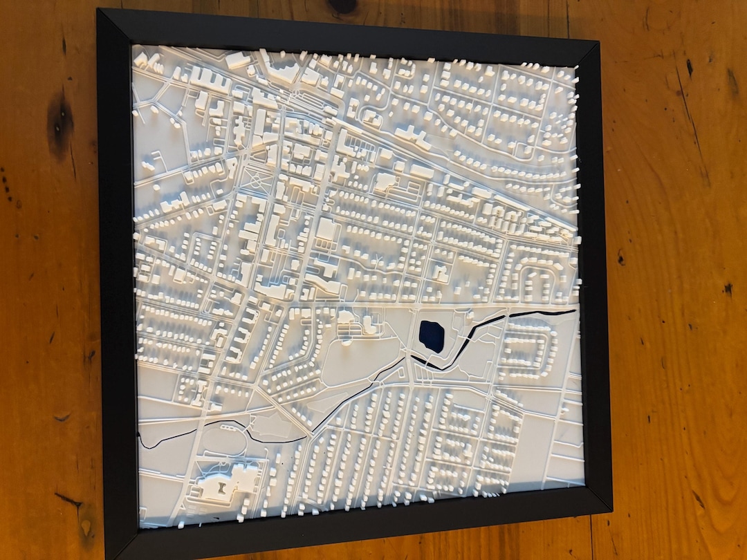 3D Printed Map Custom - Etsy UK