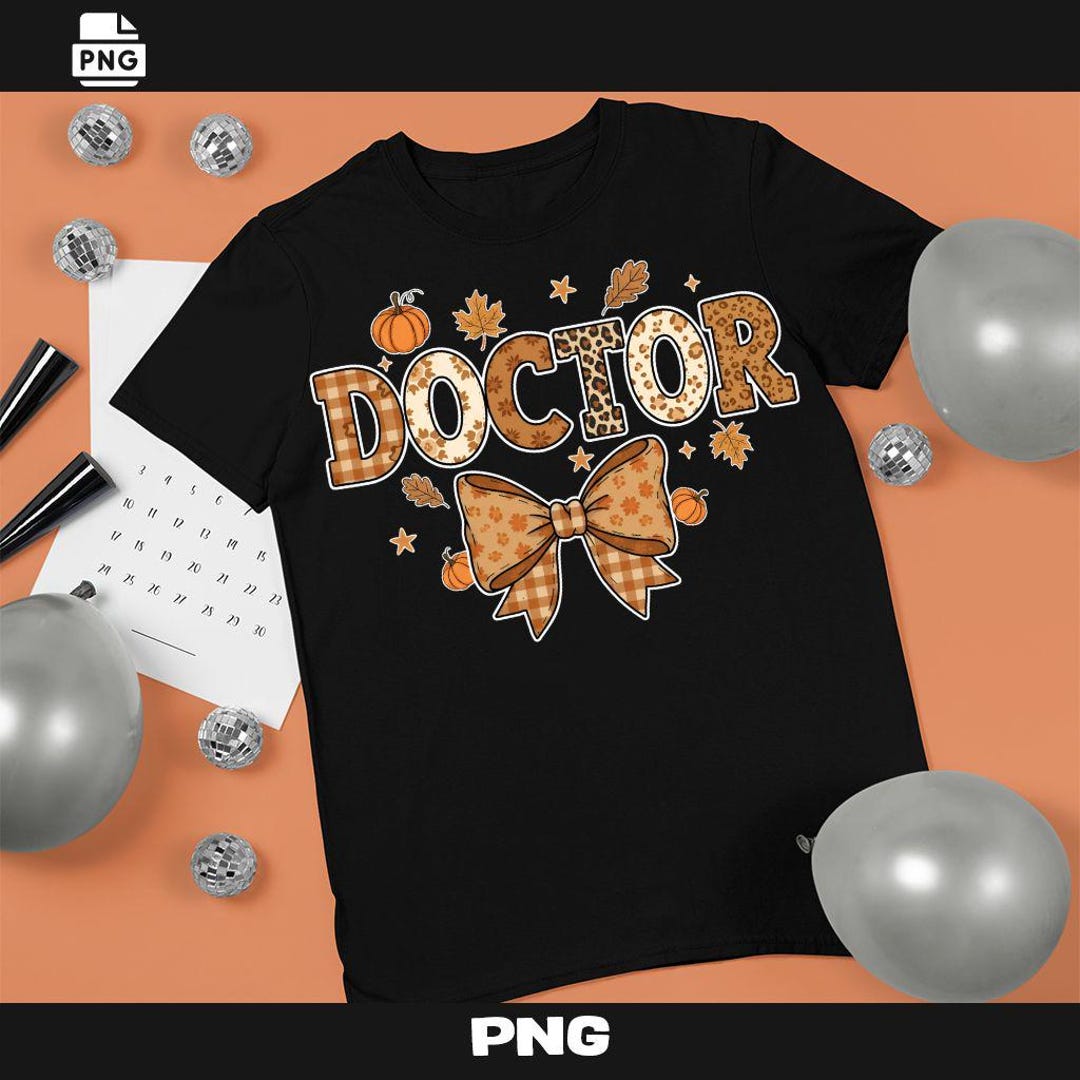 Doctor Fall Coquette PNG: Preppy Medical Autumn Design (digital ...