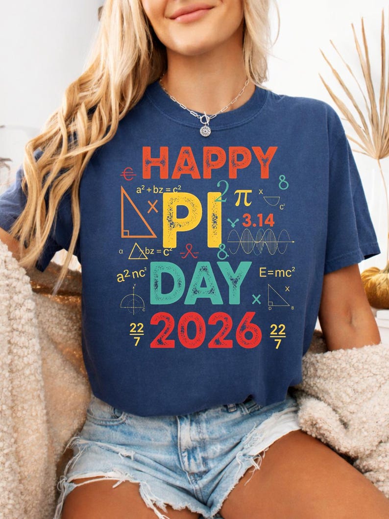 Happy Pi Day 2026 PNG | Math Teacher Shirt Design (digital Download) - Etsy