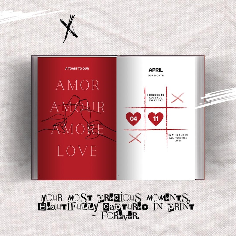 Editable Love Story Magazine – Unique Romantic Gift. DIY Romantic ...