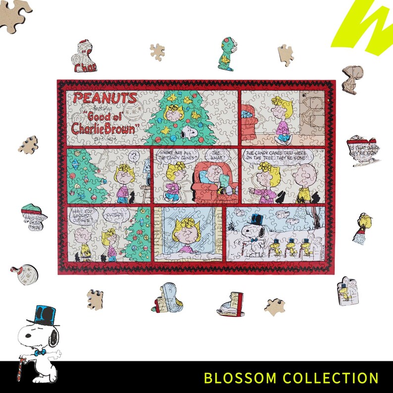 Official Peanuts Christmas Comic Jigsaw Puzzle – 300 Pieces Snoopy ...