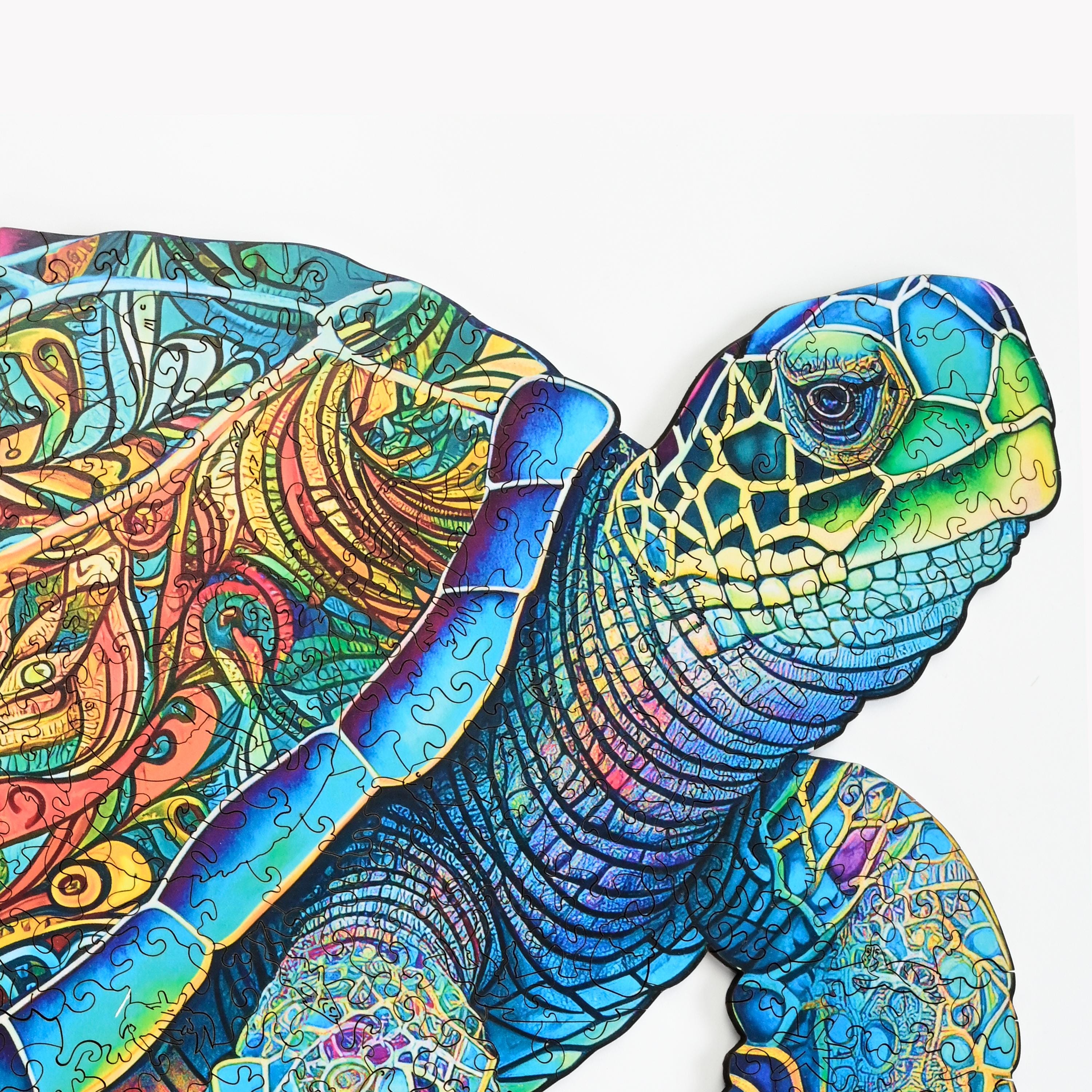 Sea Turtle Wooden Jigsaw Puzzle for Adults-500 Pieces Animal Shaped ...