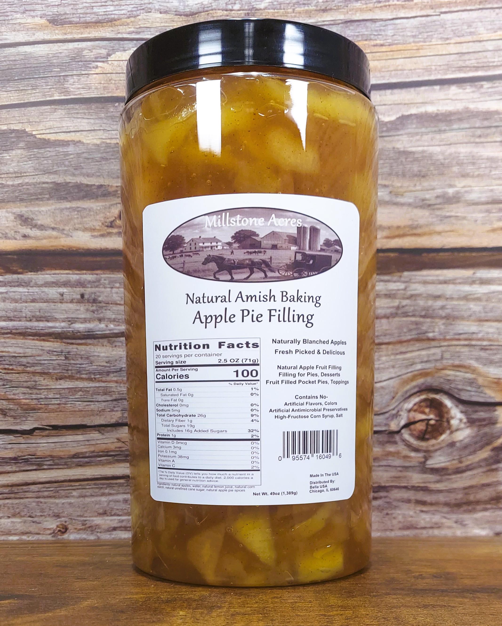 Amish Style Apple Pie Filling: Homemade Natural Clean Label Dessert ...