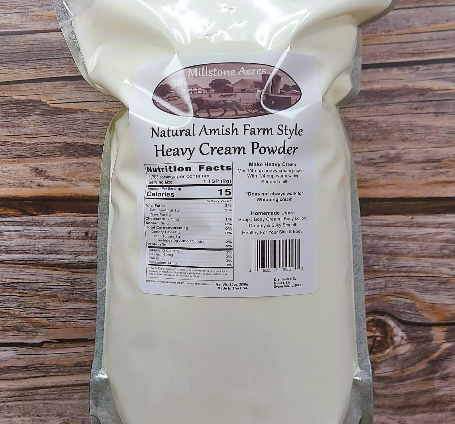 Amish Heavy Cream Powder | Natural Non-gmo Dairy, Baking, Creamer ...