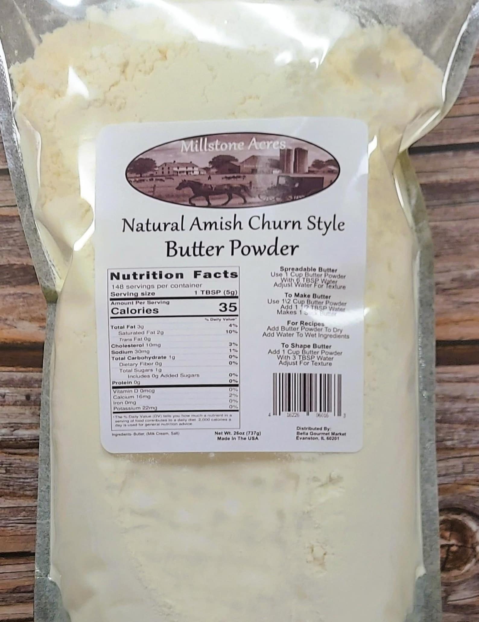 Amish Natural Salted Butter Powder – Clean Label Baking & Camping ...