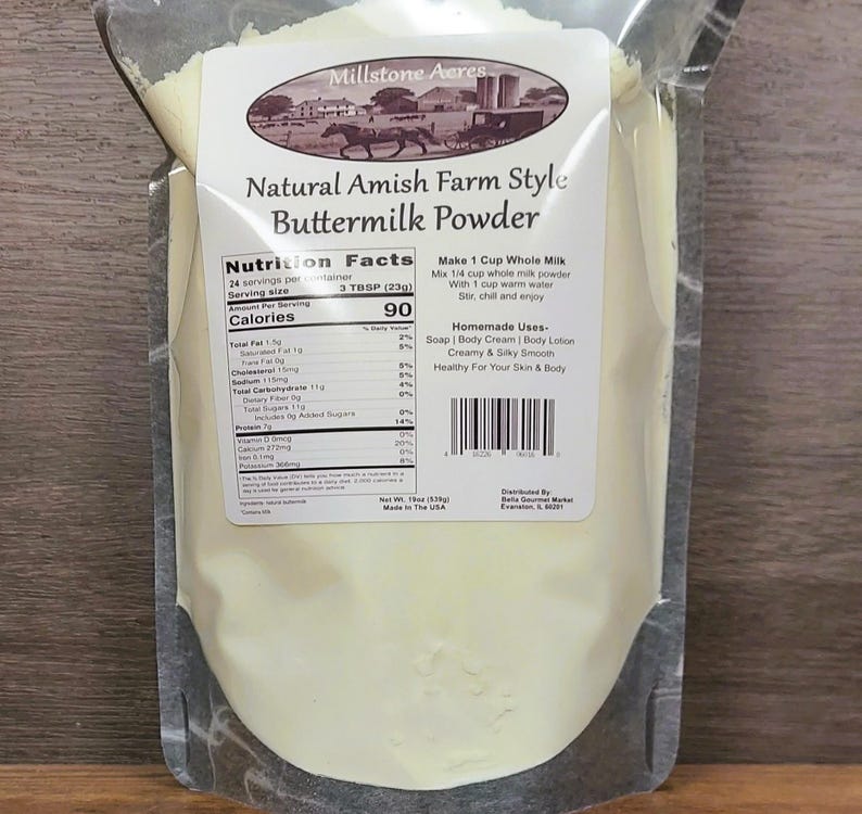 Buttermilk Powder Amish Style | All-natural | Midwest Dairy Sourced ...