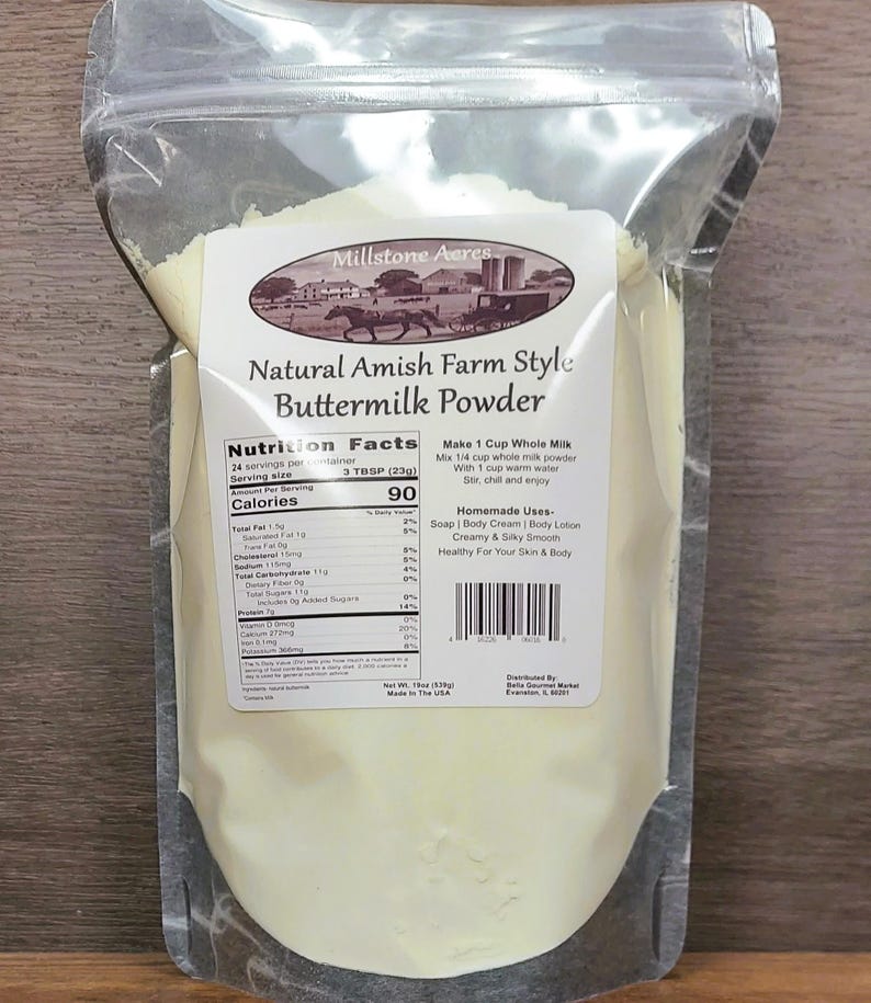 Buttermilk Powder Amish Style | All-natural | Midwest Dairy Sourced ...