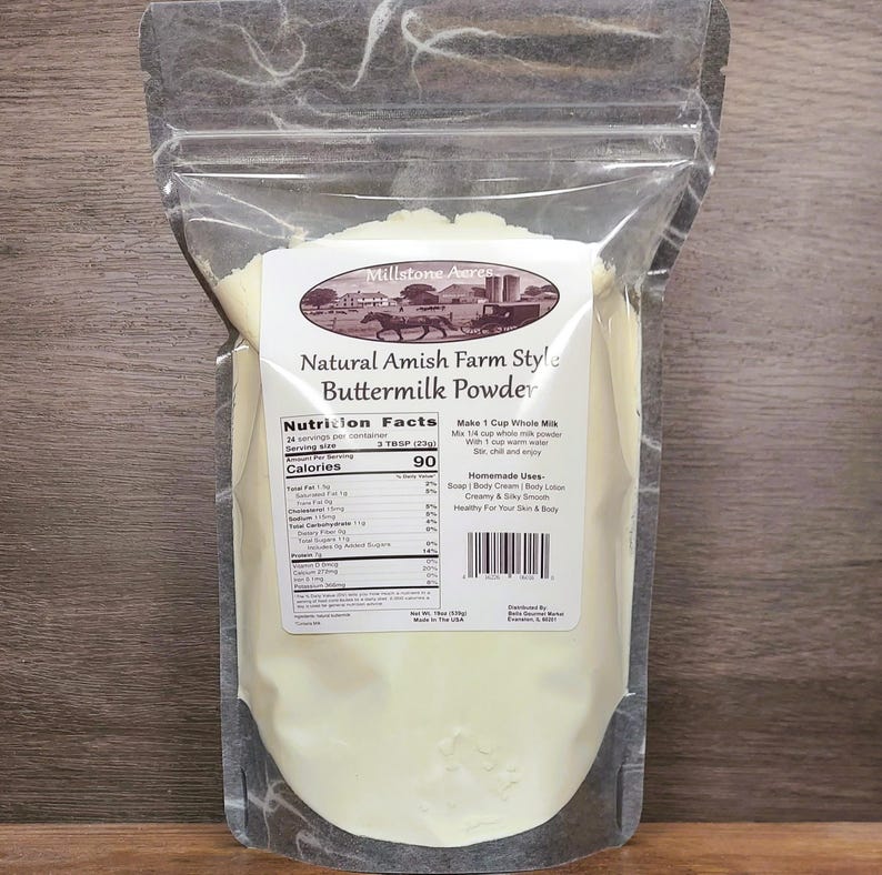 Buttermilk Powder Amish Style | All-natural | Midwest Dairy Sourced ...