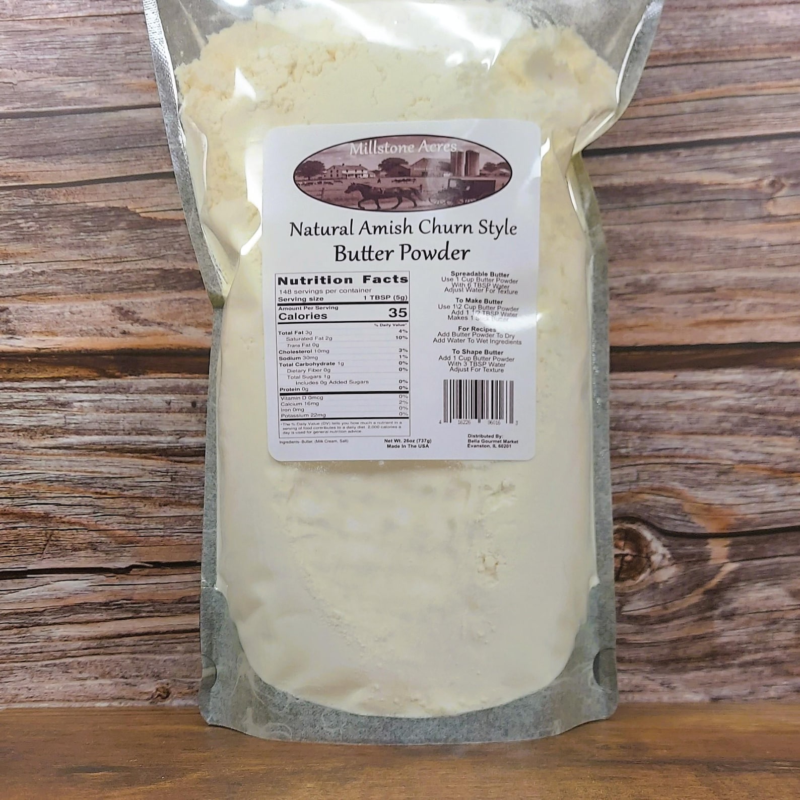 Amish Natural Salted Butter Powder – Clean Label Baking & Camping ...