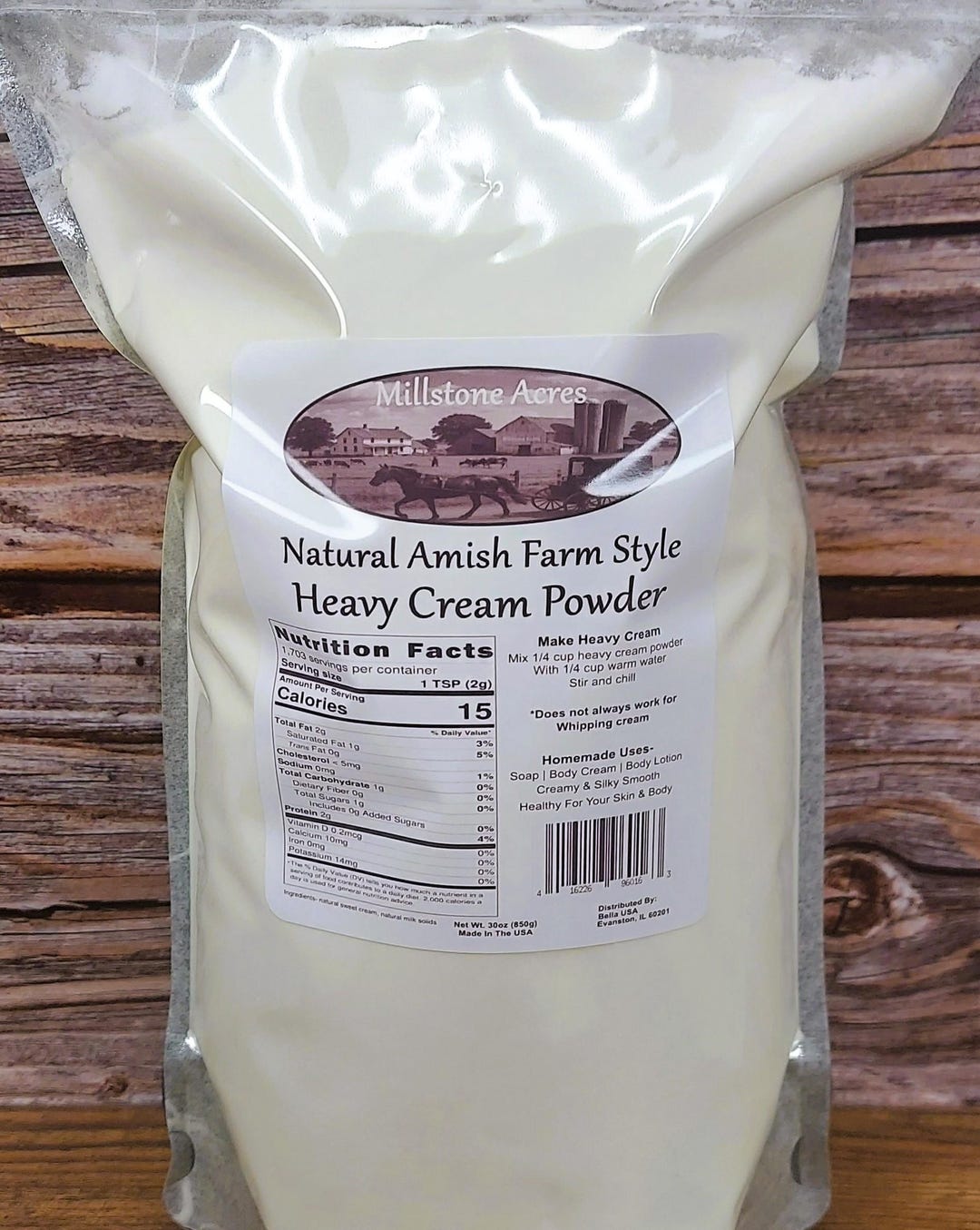 Amish Heavy Cream Powder | Natural Non-gmo Dairy, Baking, Creamer ...