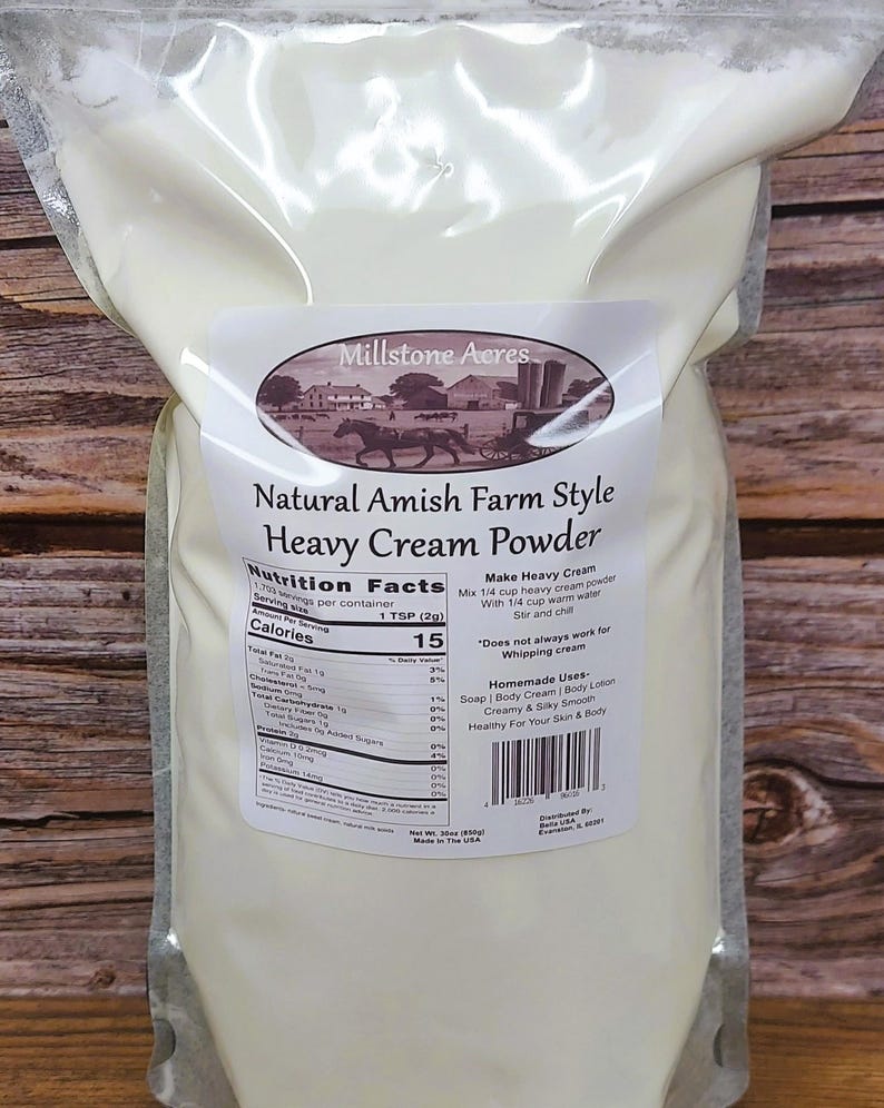 Amish Heavy Cream Powder | Natural Non-gmo Dairy, Baking, Creamer ...