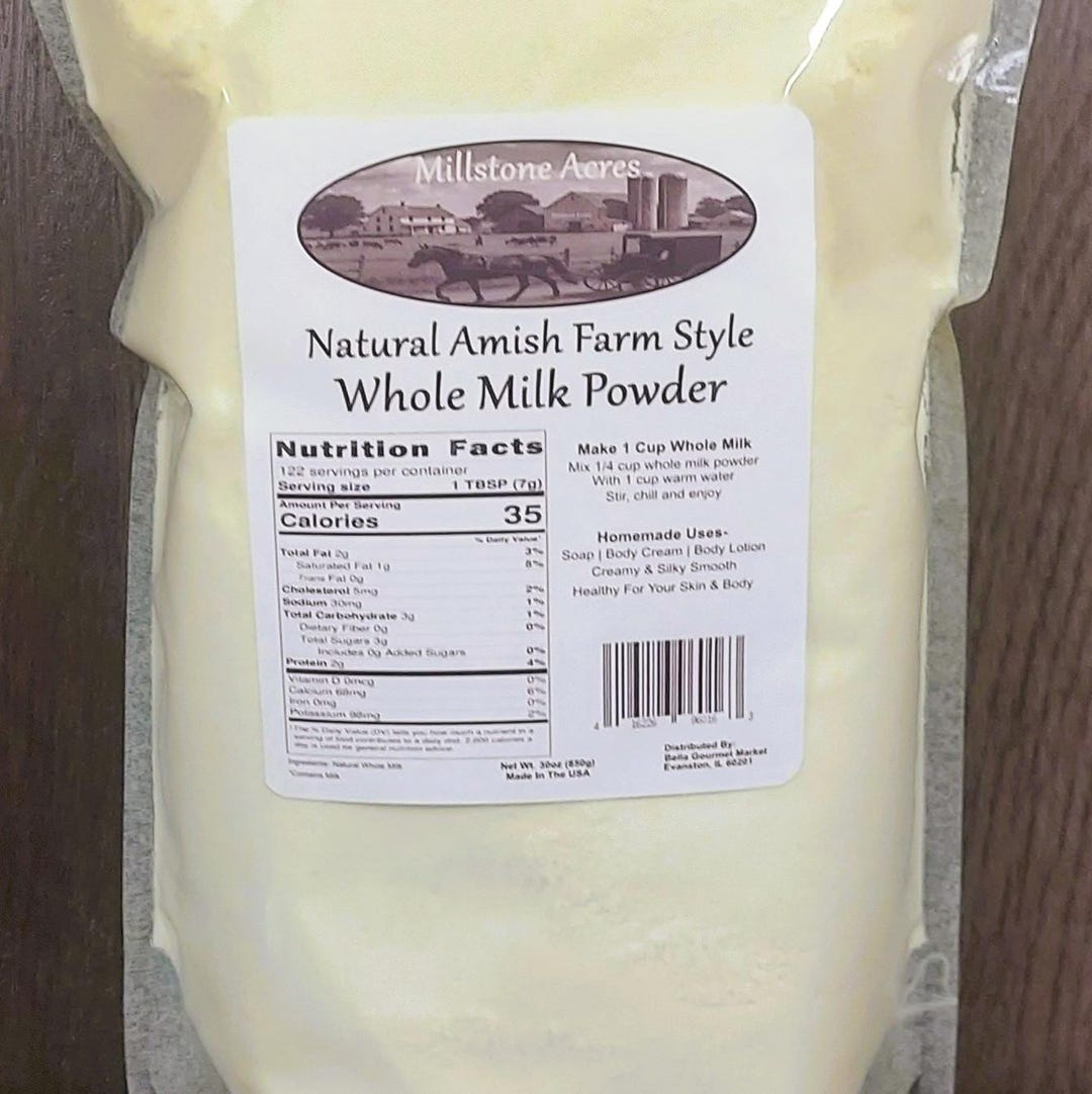 Whole Milk Powder Natural Amish Style – Fresh Dairy Baking & Cooking ...