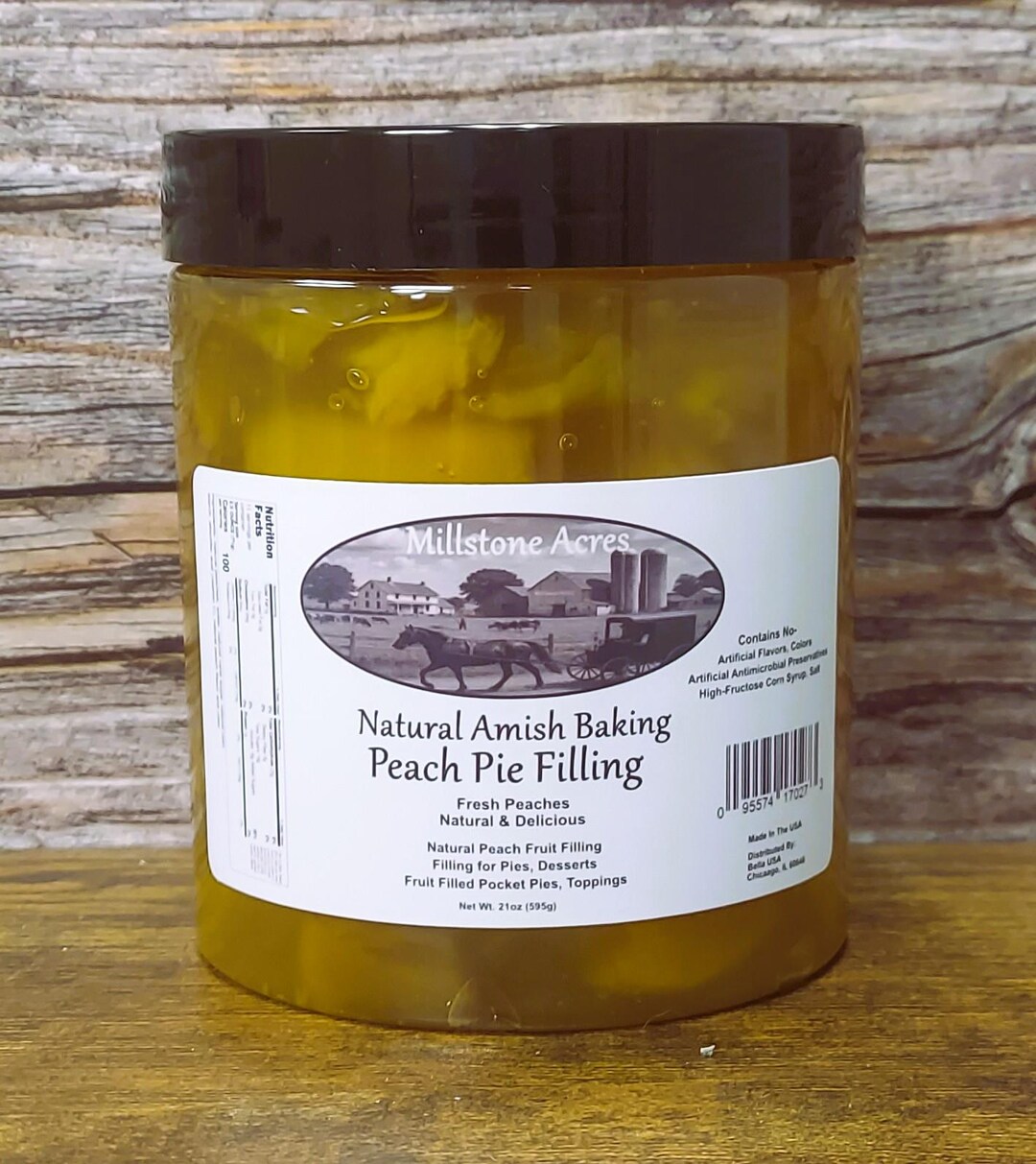 Amish Peach Cobbler Filling: Natural Homemade Pie, Dessert and Baking ...