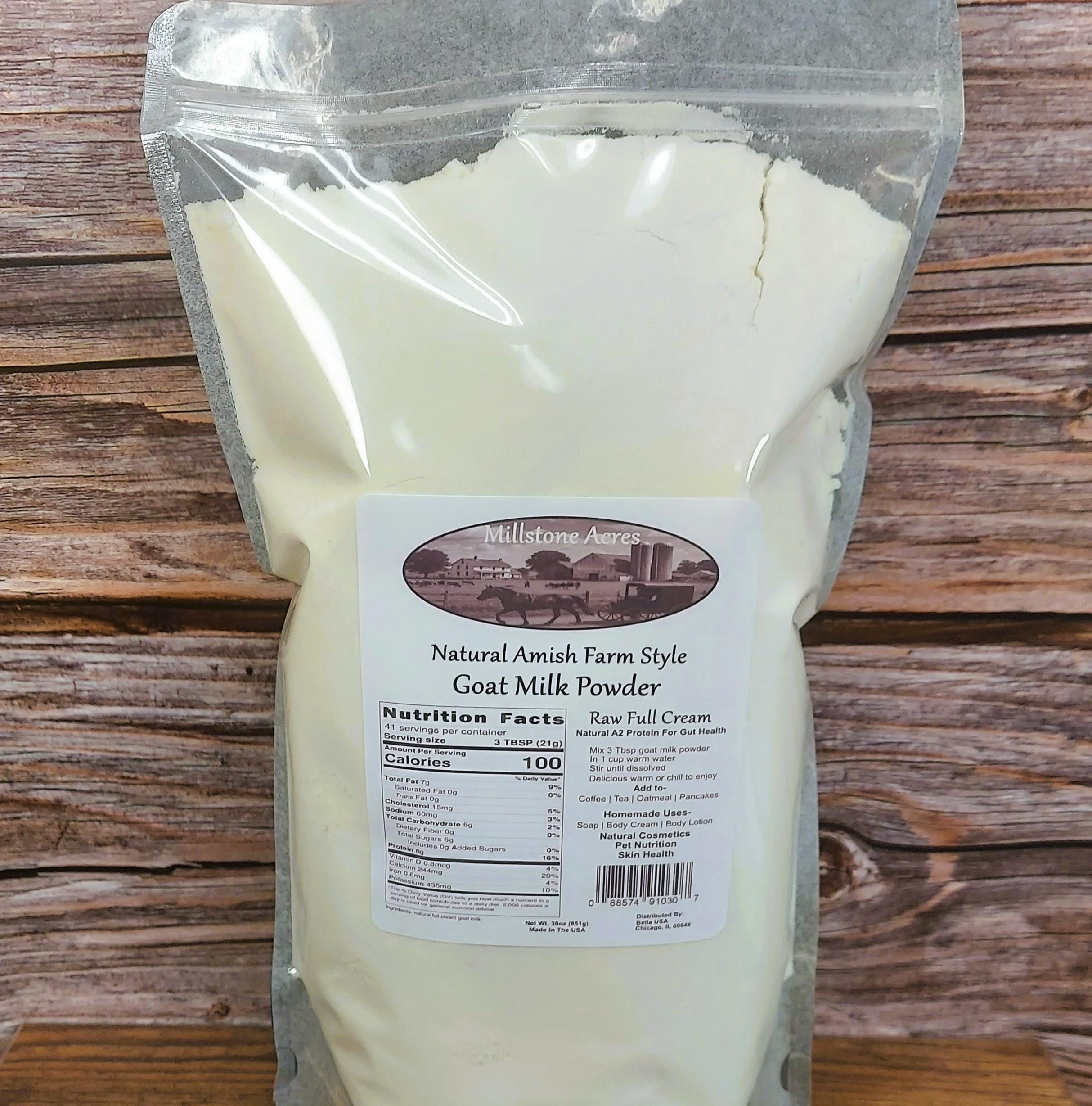 Goat Milk Powder Full Cream | Natural Amish Farm Style, Non-gmo, Baking ...