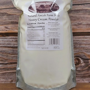 Amish Heavy Cream Powder | Natural Non-gmo Dairy, Baking, Creamer ...