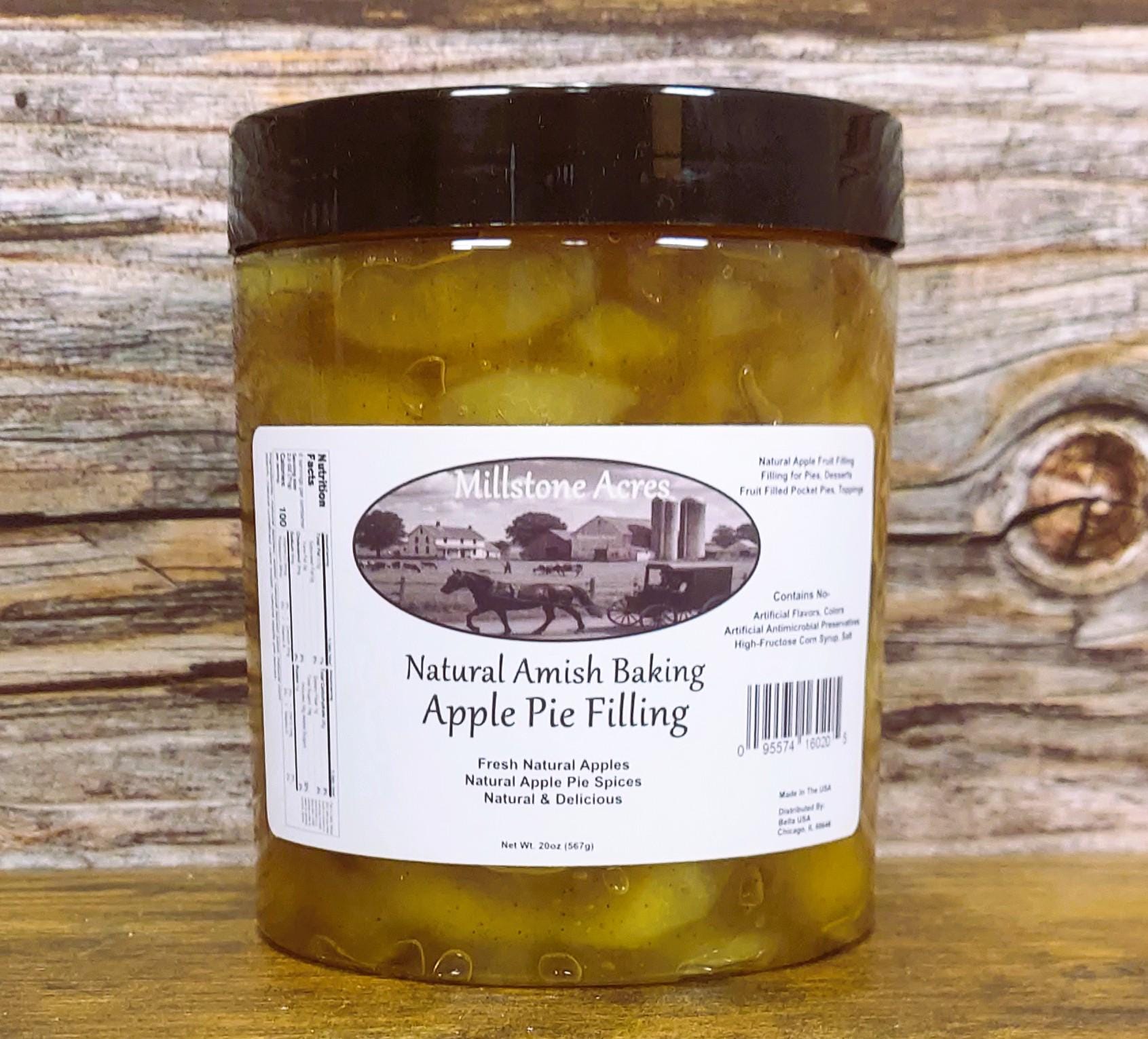 Millstone Acres Apple Pie Filling Ready to Use Amish Style Clean Label ...