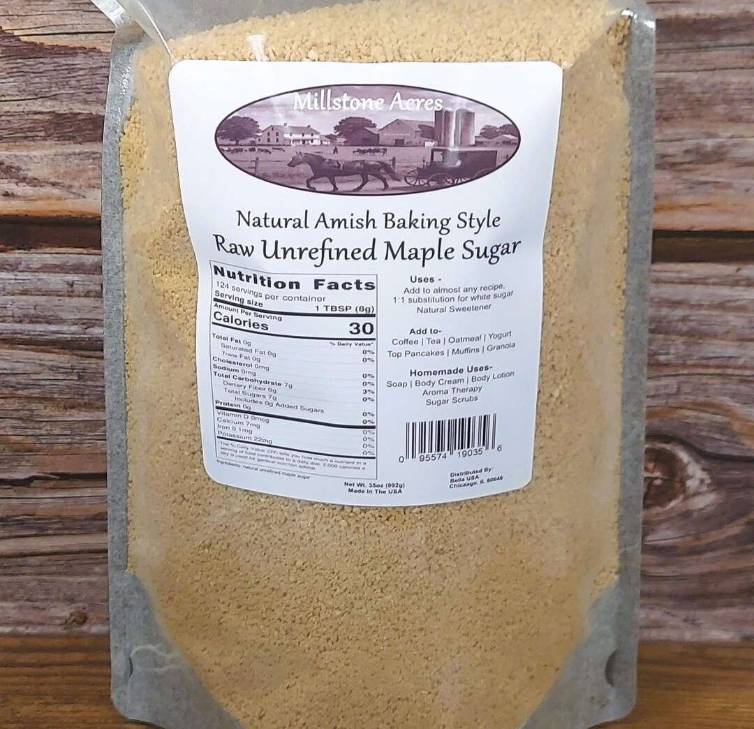 Natural Maple Sugar Powder Granules | Amish Clean Label Baking ...