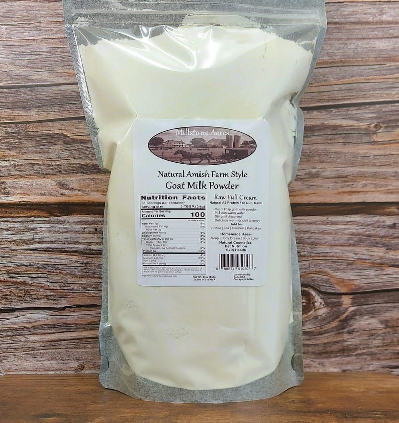 Goat Milk Powder Full Cream | Natural Amish Farm Style, Non-gmo, Baking ...