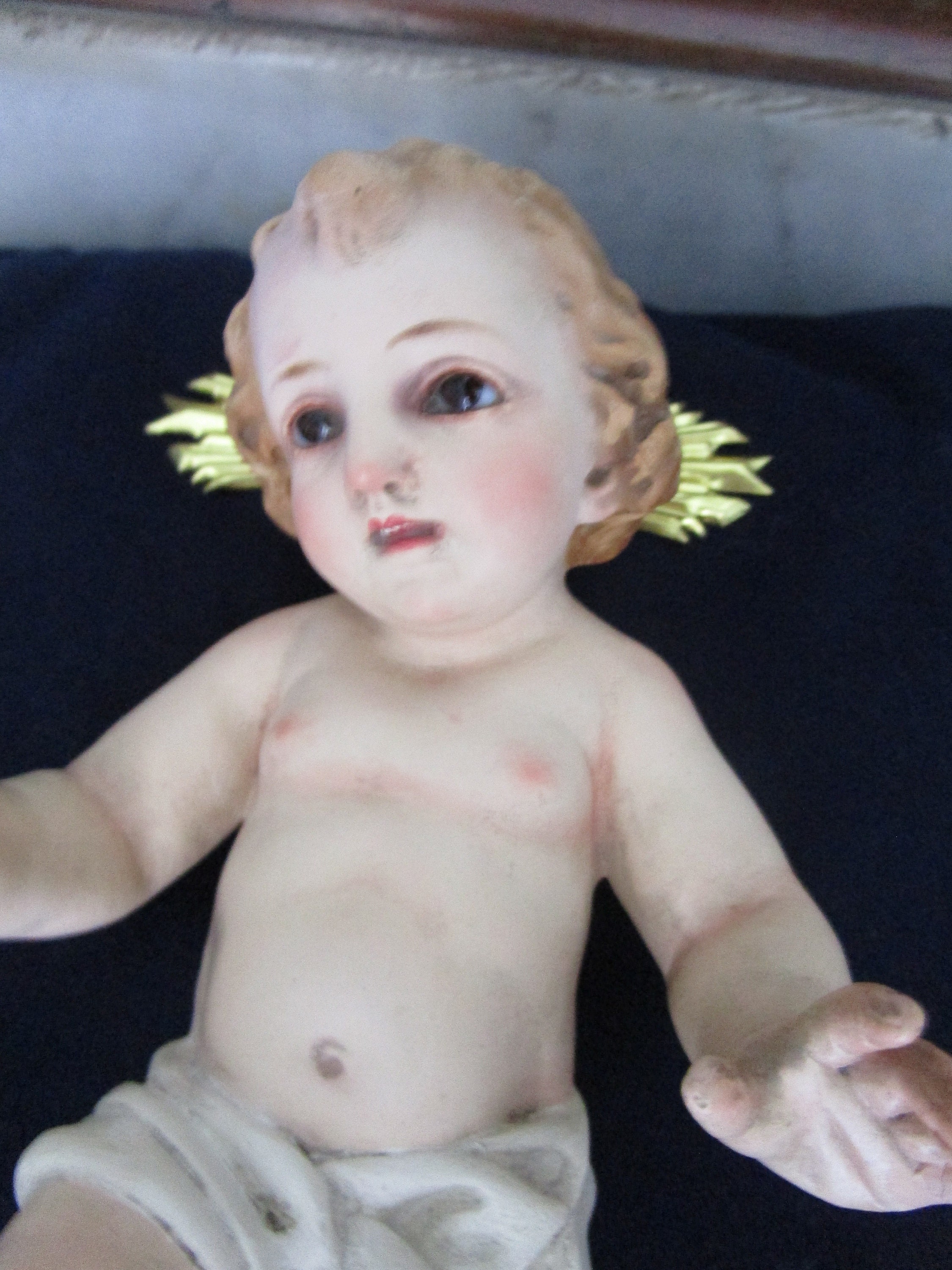 Baby Infant Child Jesus Glass Eye Nativity Christmas. Infant Jesus ...