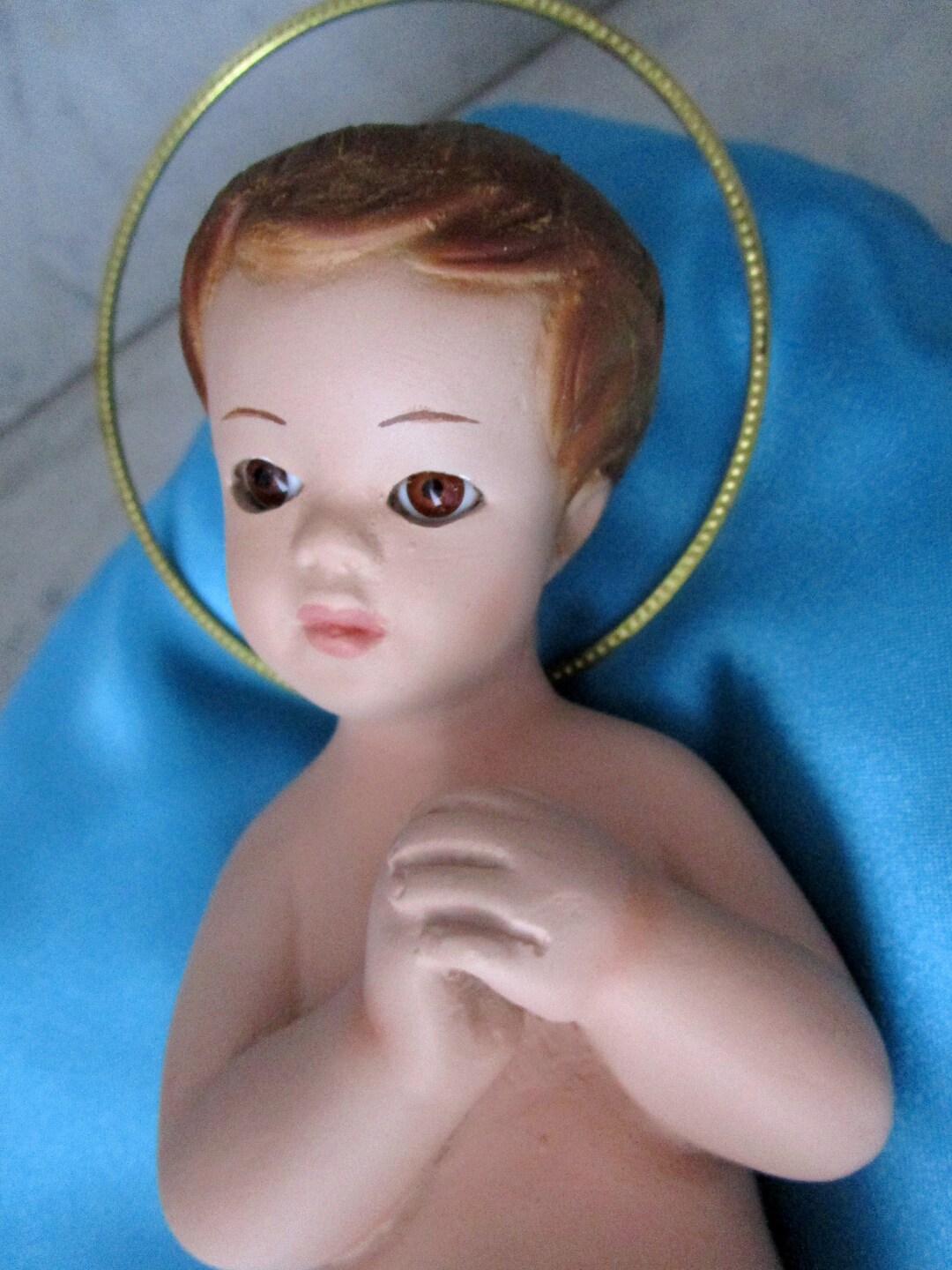 Baby Infant Child Jesus Glass Eye Nativity Christmas. Infant Jesus ...