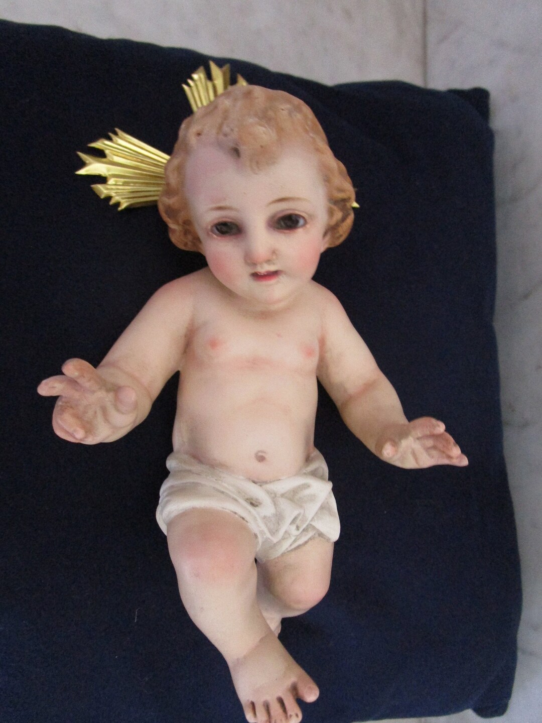 Baby Infant Child Jesus Glass Eye Nativity Christmas. Infant Jesus ...