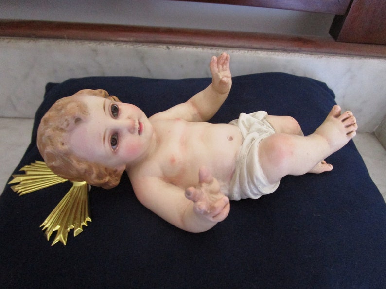 Baby Infant Child Jesus Glass Eye Nativity Christmas. Infant Jesus ...