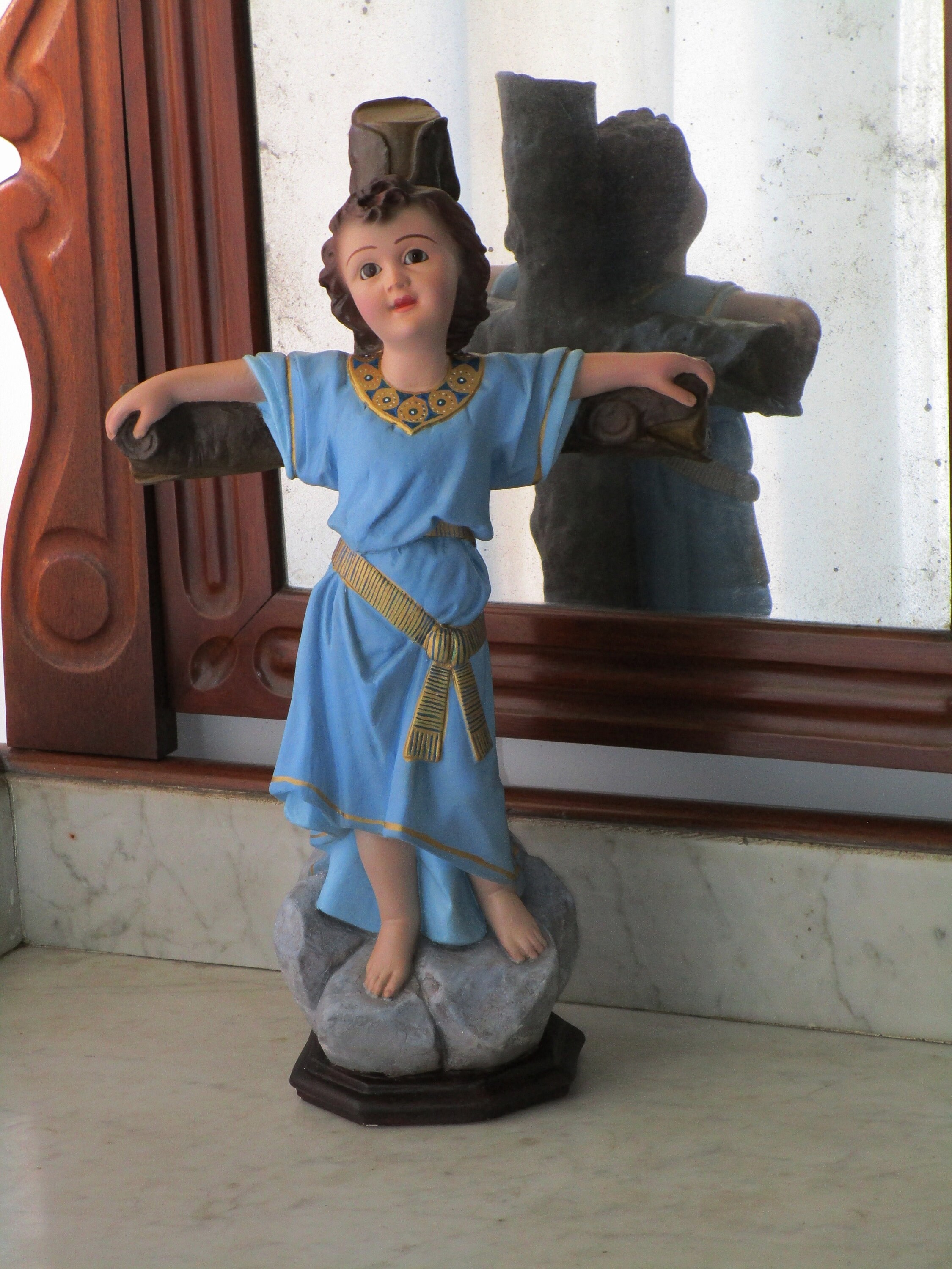 Infant Child Jesus on the Cross With Glass Eyes. Religious - Etsy