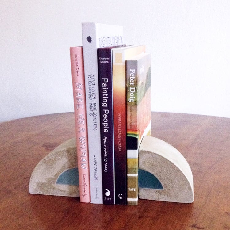 Modern Concrete and Resin Bookends. Set of 2 - Etsy