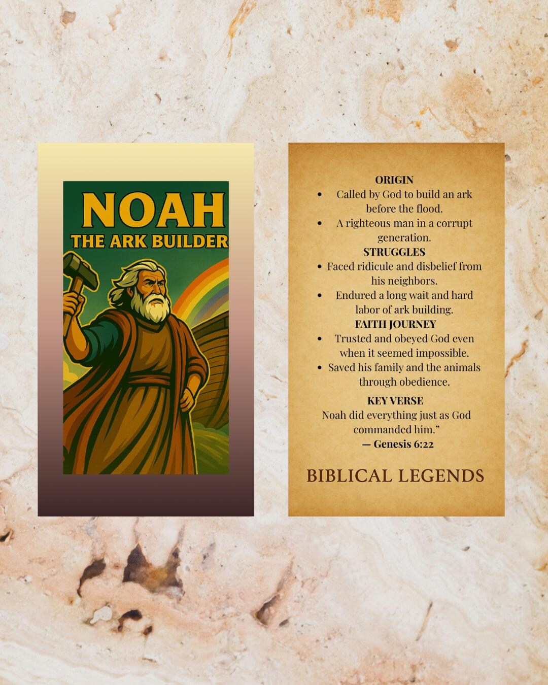 Biblical Legends • Bible Cards • Christian Faith Heroes Deck ...