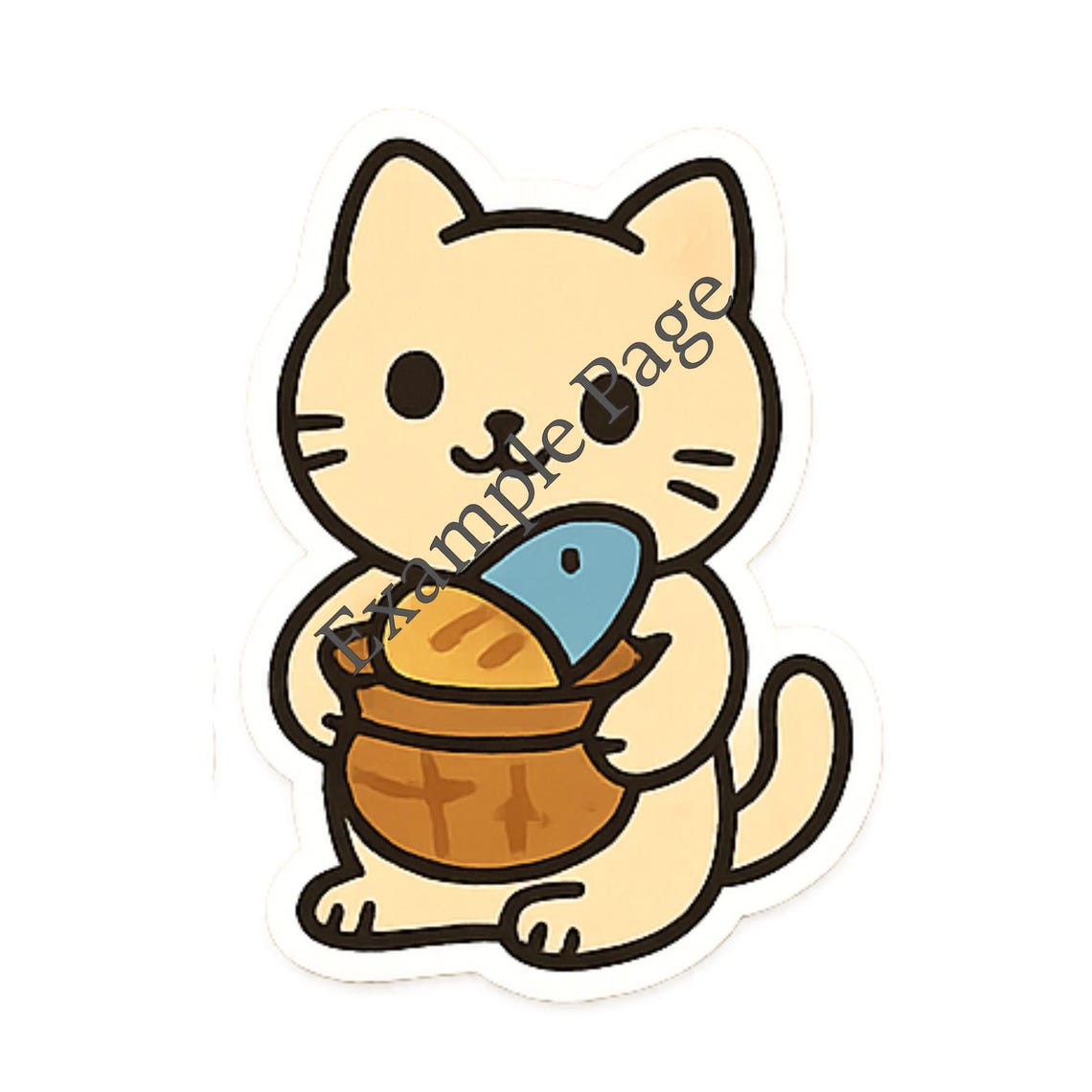 Kawaii Christian Cat Sticker Pack | Bible Journaling (PNG, Digital ...