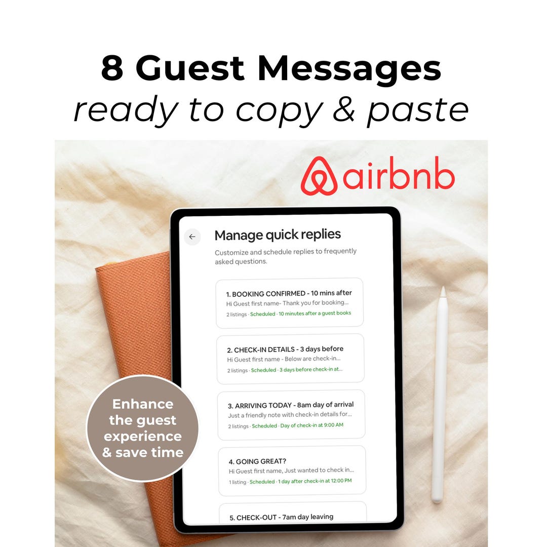 Airbnb Quick Reply Message Templates | Pre-written Host Messages With ...