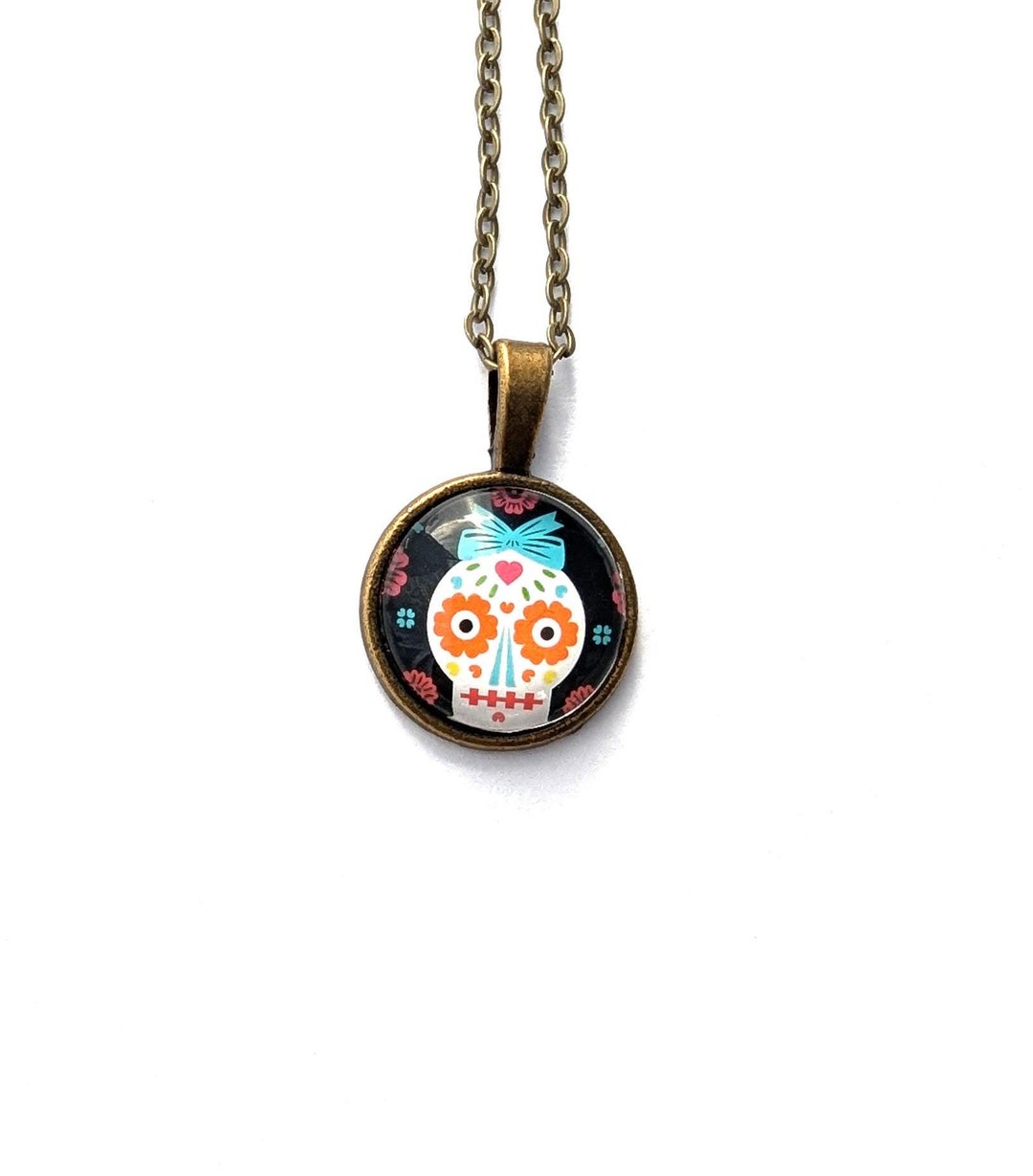 2021 Day of the Dead - Sugar Skull - USA Stamp - Postage Stamp Jewelry ...