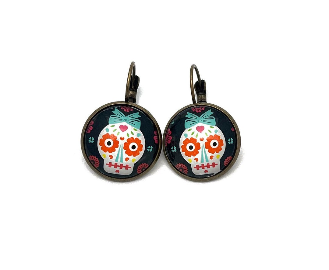 2021 Day of the Dead - Sugar Skull - USA Stamp - Postage Stamp Jewelry ...