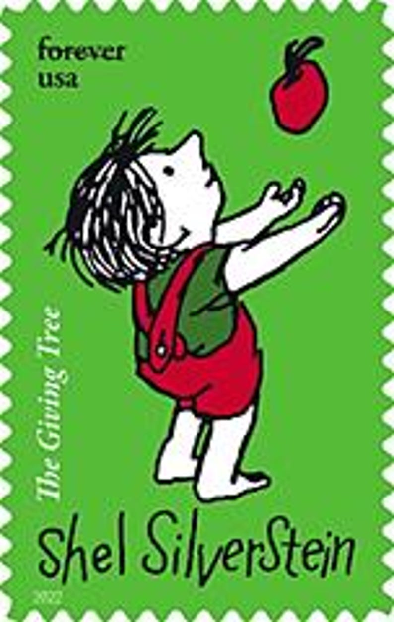 2022 the Giving Tree Shel Silverstein USA Stamp - Postage Stamp Jewelry ...