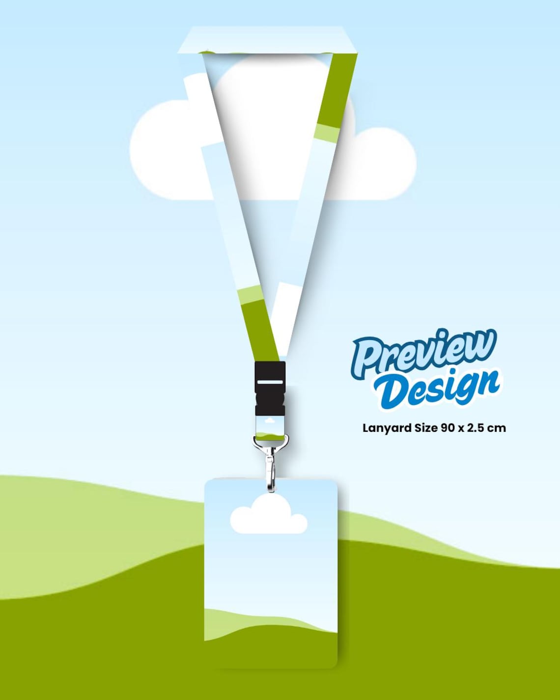 Lanyard Mockup | ID Lace Mockup Canva Design - Etsy