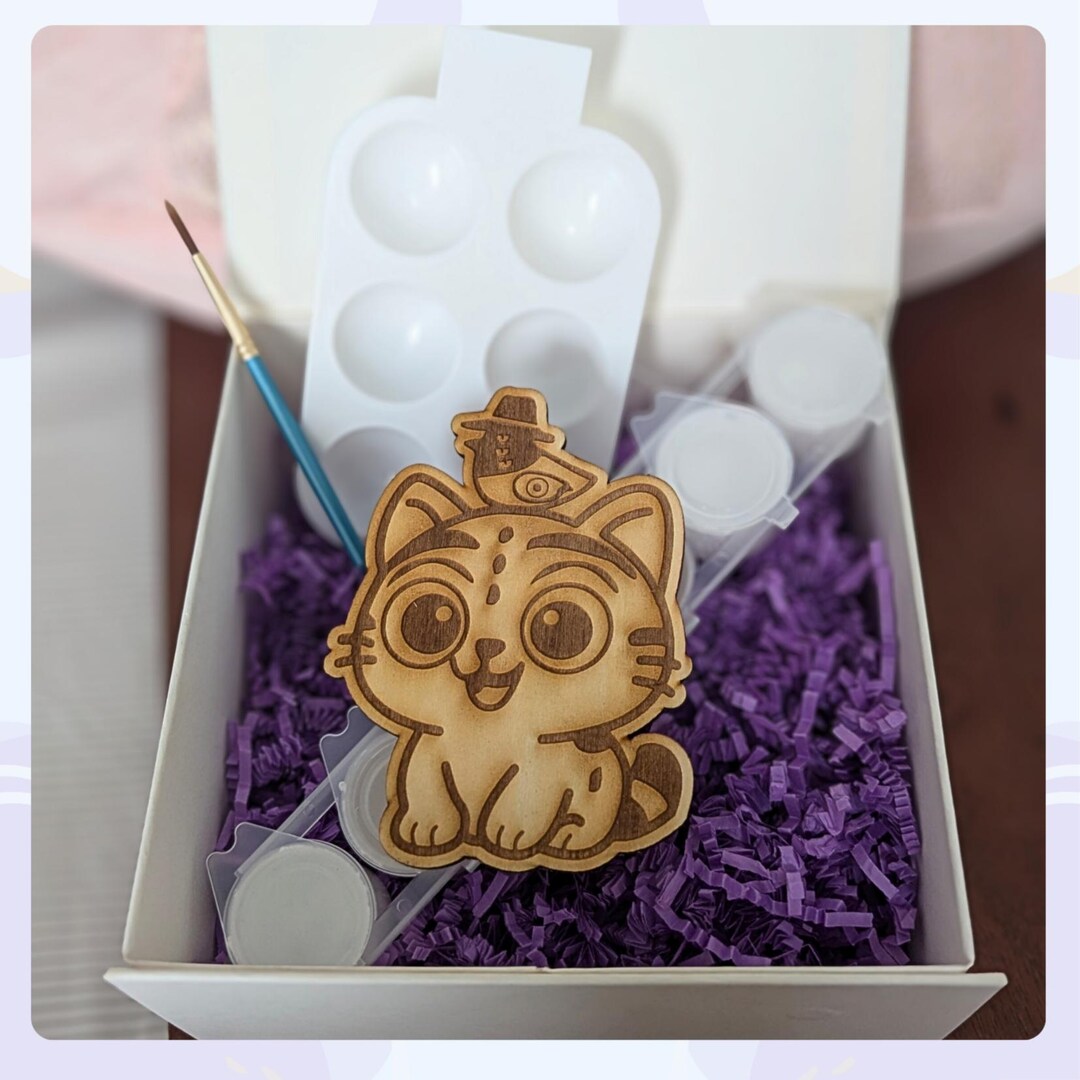 Kpop Demon Hunter Cat Christmas Holiday Diy Kit, Kids Painting Activity ...