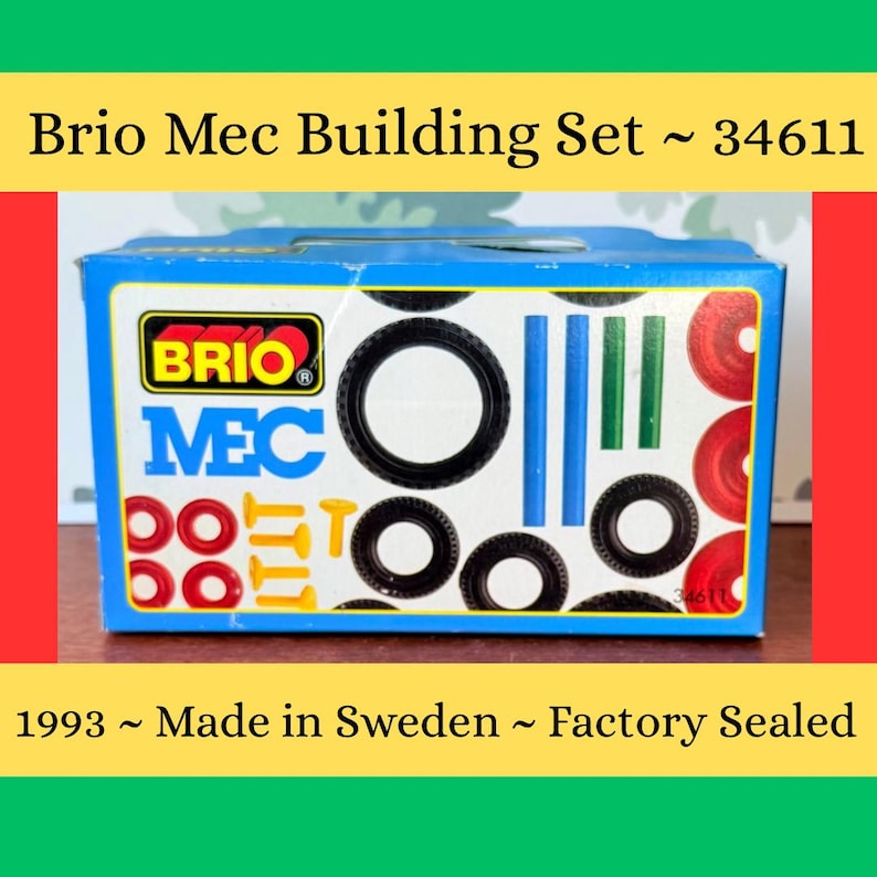 1993 Brio Mec Building Set 34611: New in Box STEM Toy - Etsy