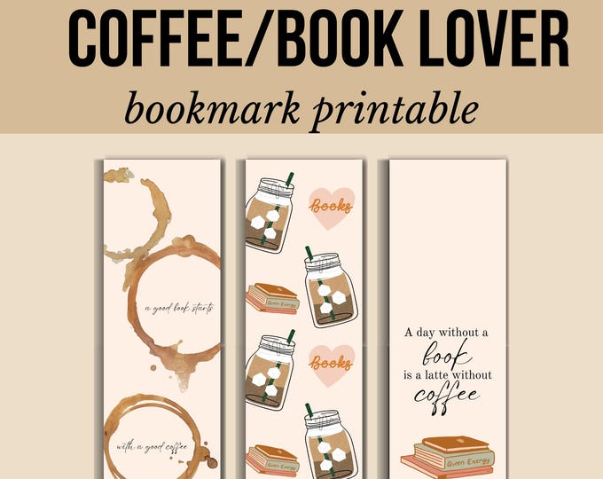 Books and Coffee SVG, Coffee Bookmark Svg, Bookmark Sayings SVG, Funny ...