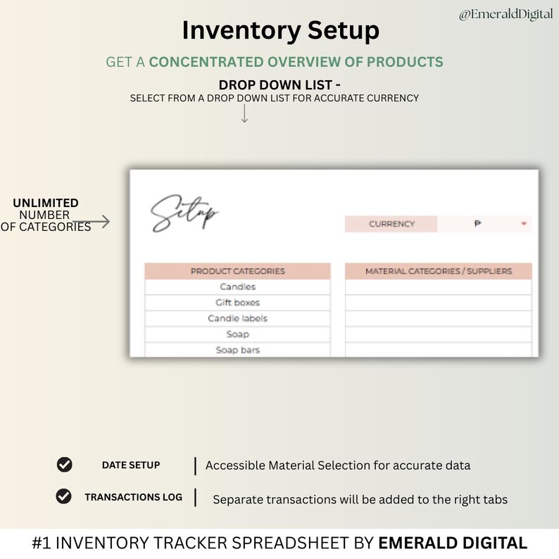 Inventory Tracker Excel Spreadsheet | Stock Management & Inventory ...