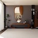 Wavy Asymmetrical Walnut Wall Mirror; Mid Century Modern Decor - Etsy