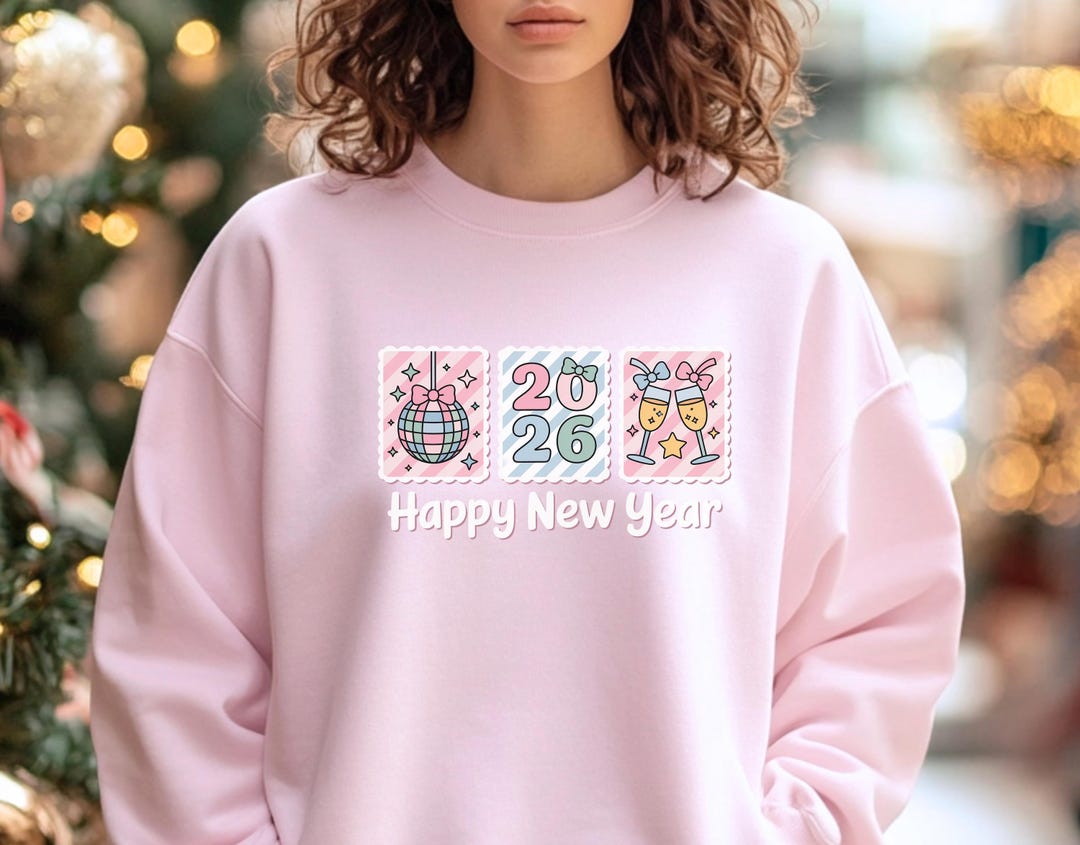 New Year 2026 Sweatshirt T Shirt, Happy New Year Crewneck, Festive ...