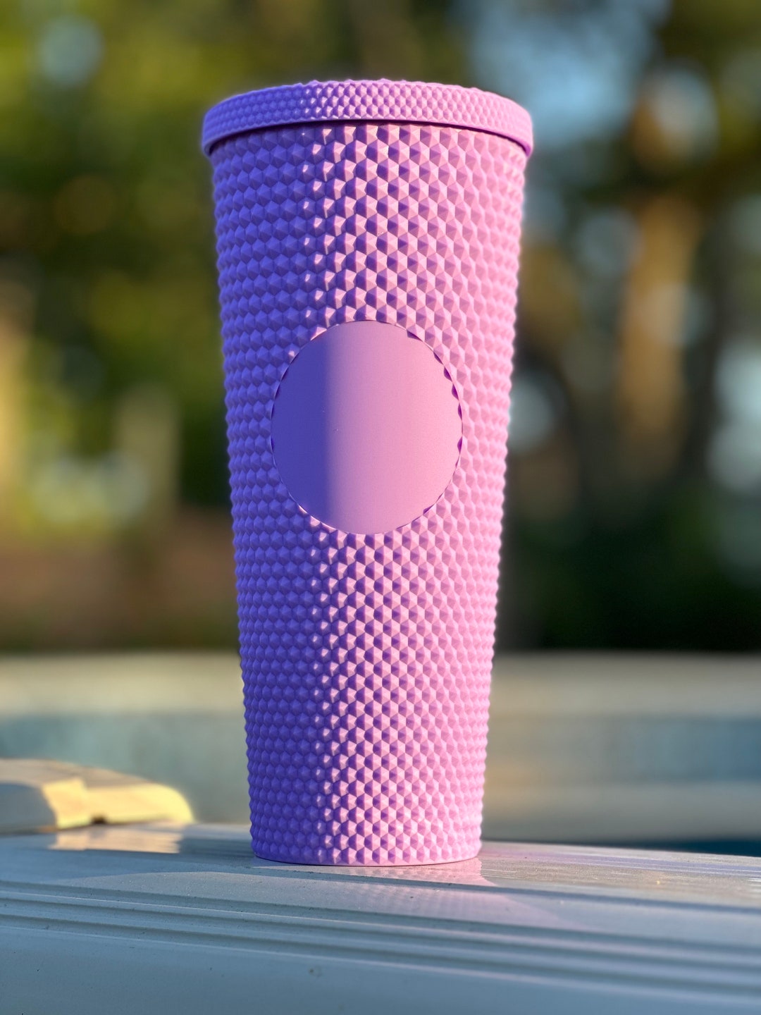 PURPLE MATTE Studded 24 Oz Tumbler, Cold Cup, Custom Tumbler ...