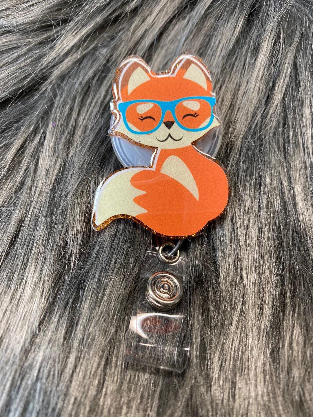 Foxy Lady Retractable Badge Reel, Personalized Badge Reel, Custom Name ...