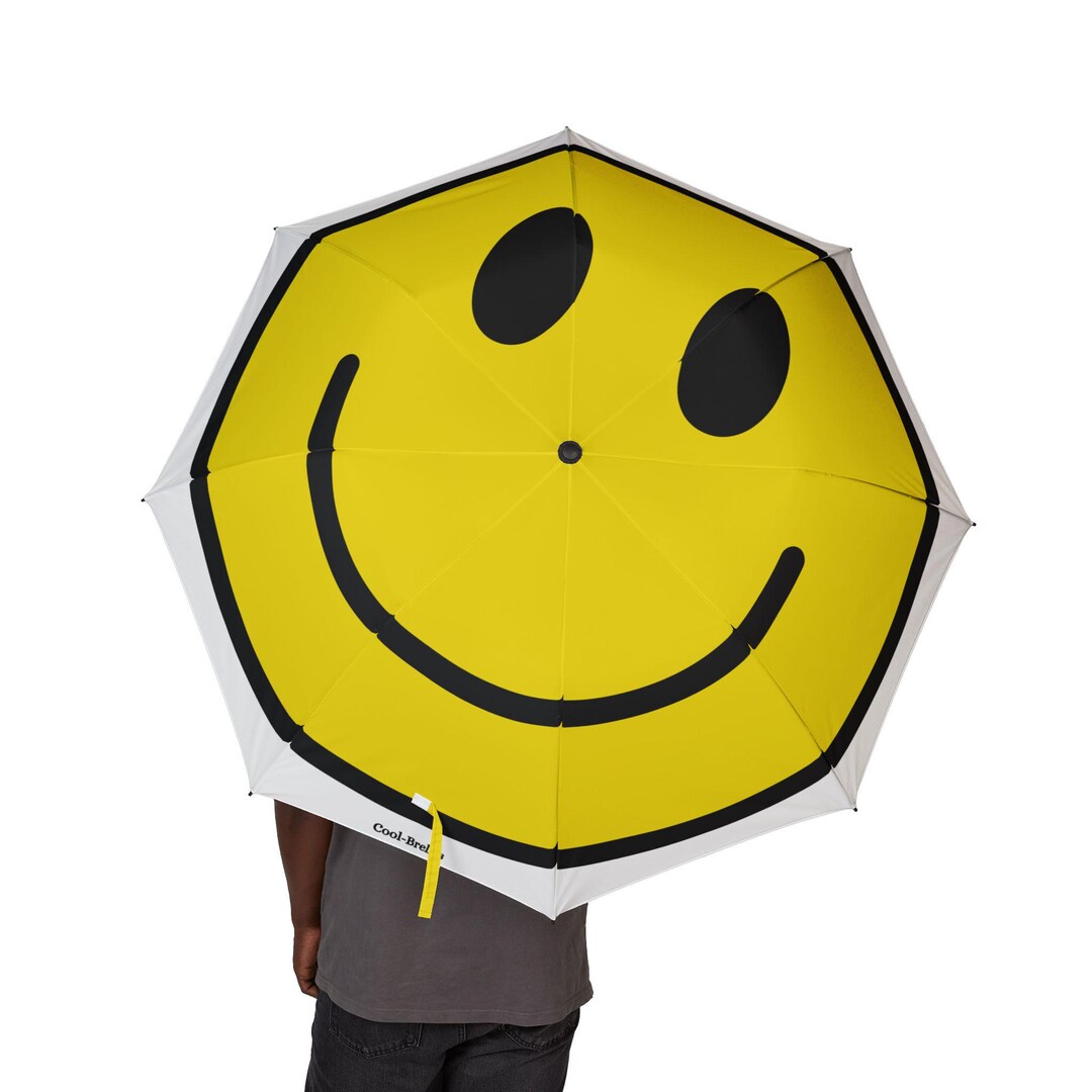 Smiley Face Umbrella by Cool-brellas: Semi-automatic - Foldable ...