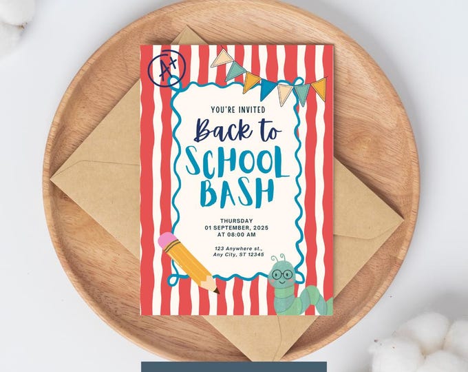 Back to School Bash Poster - Etsy Canada