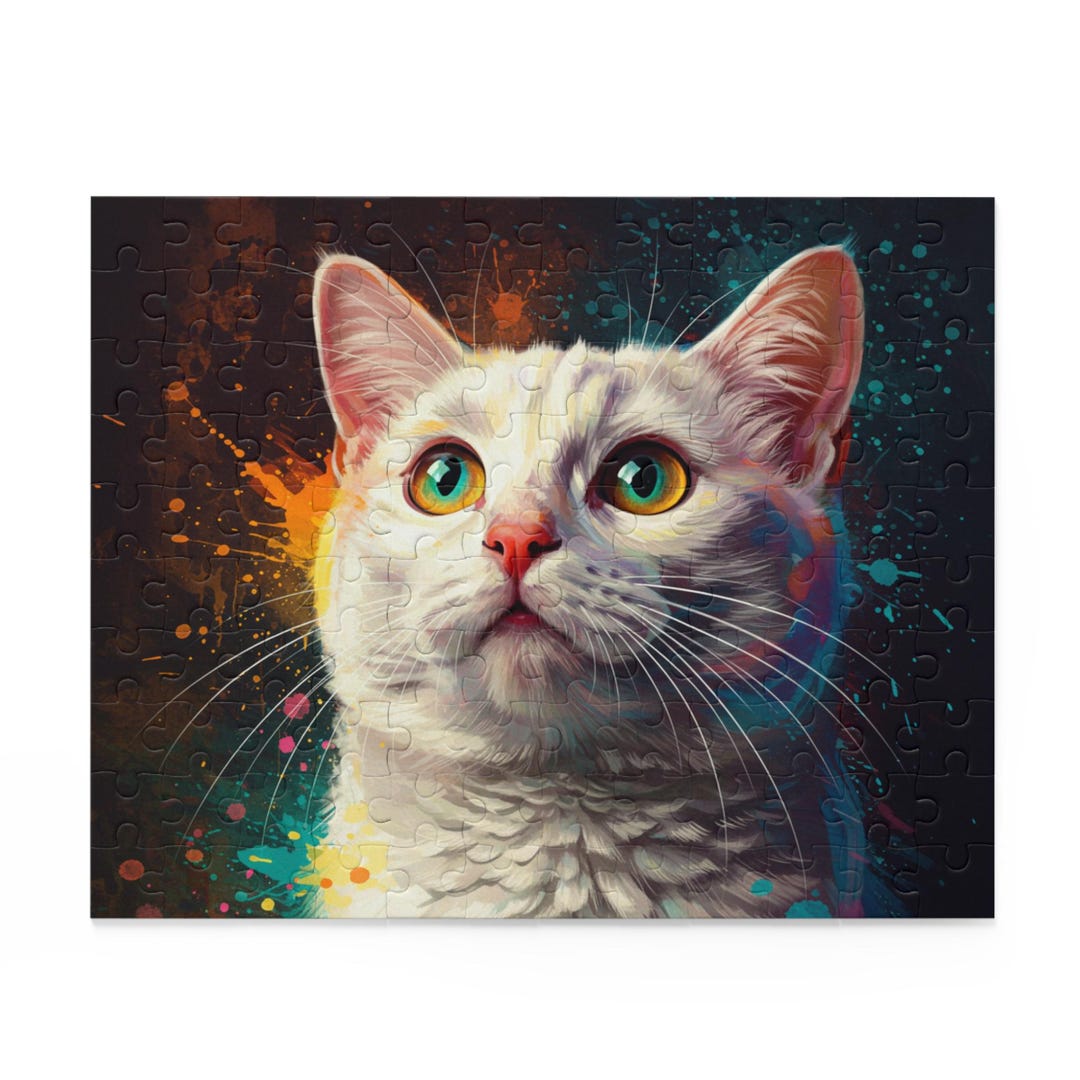 Color Pop Cat - A Purrfect Burst of Whimsy 120, 252, 500-piece Cat ...