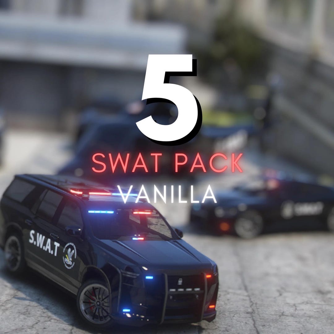 Fivem SWAT Vanilla Vehicle Pack – 5 Add-on Lore-friendly SWAT Cars ...