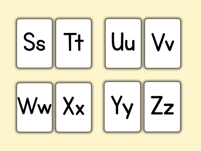 ABC Flashcards Printable | Uppercase and Lowercase Alphabet Cards ...