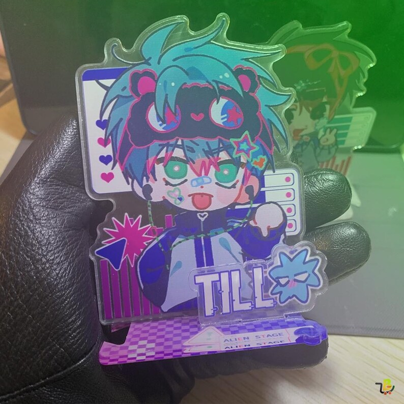Alien Stage Anime Acrylic Stand Figure Kawaii Cartoon Model Plate - Etsy